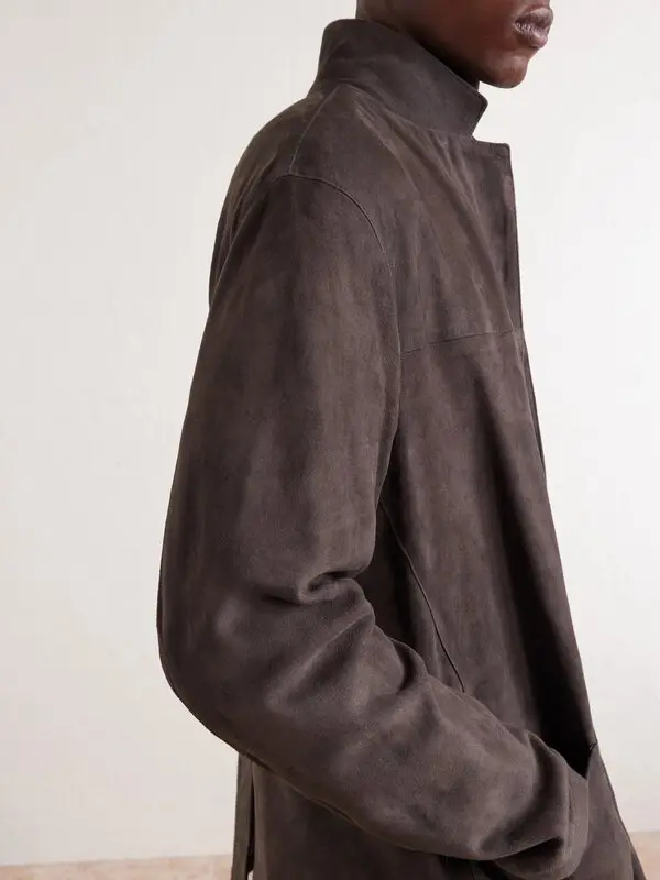Boglioli Suede Button-down Jacket