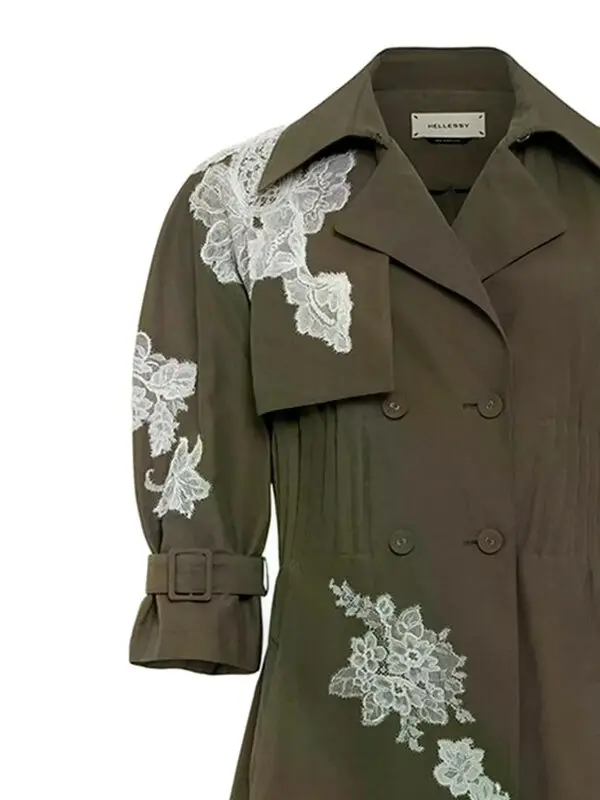 Hellessy Rowan Lace Trench Coat