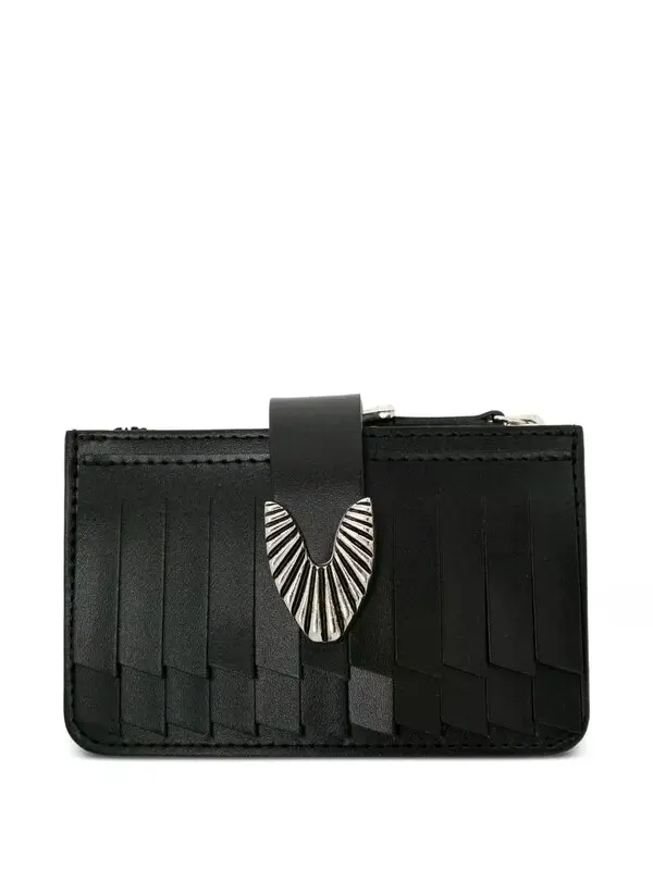 Toga Fringed Cardholder - Black