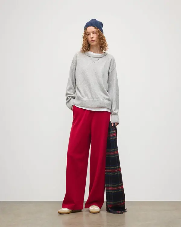 Johnstons Of Elgin Cashmere Sweatshirt - Grey