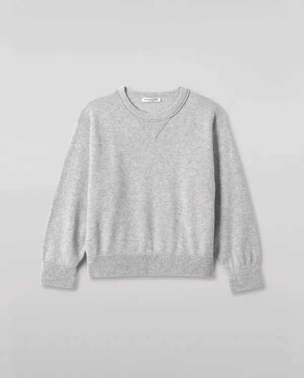 Johnstons Of Elgin Cashmere Sweatshirt - Grey