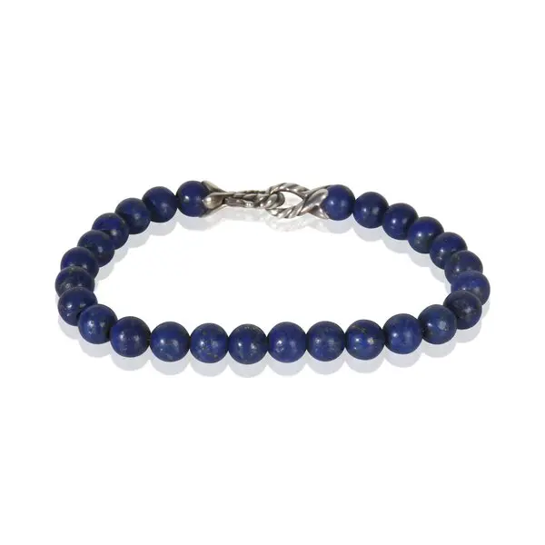 David Yurman Sterling Silver Lapis Lazuli Bracelet - Sterling_silver