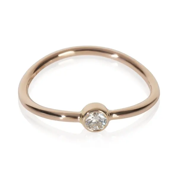 Tiffany & Co. Rose Gold Diamond Elsa Peretti Wave Ring - Rose_gold