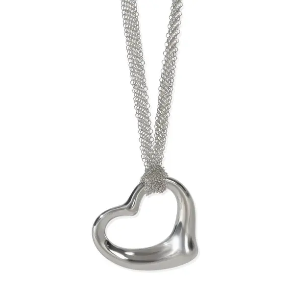 Tiffany & Co. Sterling Silver Open Heart Pendant - Sterling_silver