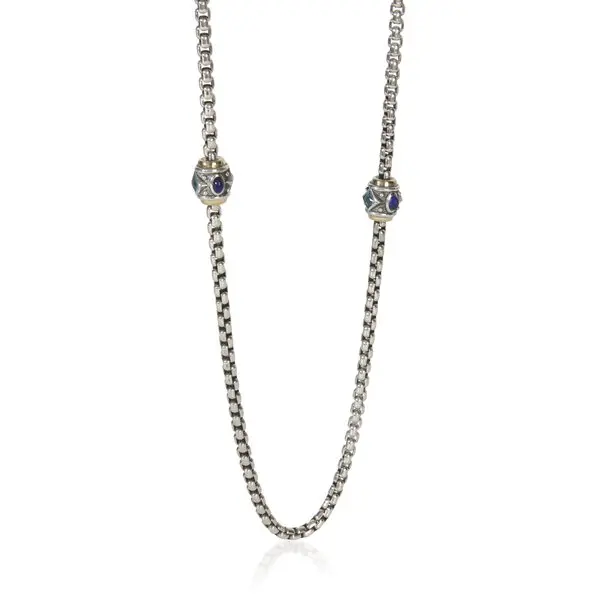 David Yurman Renaissance Station Necklace - Yellow_gold/sterling_silver