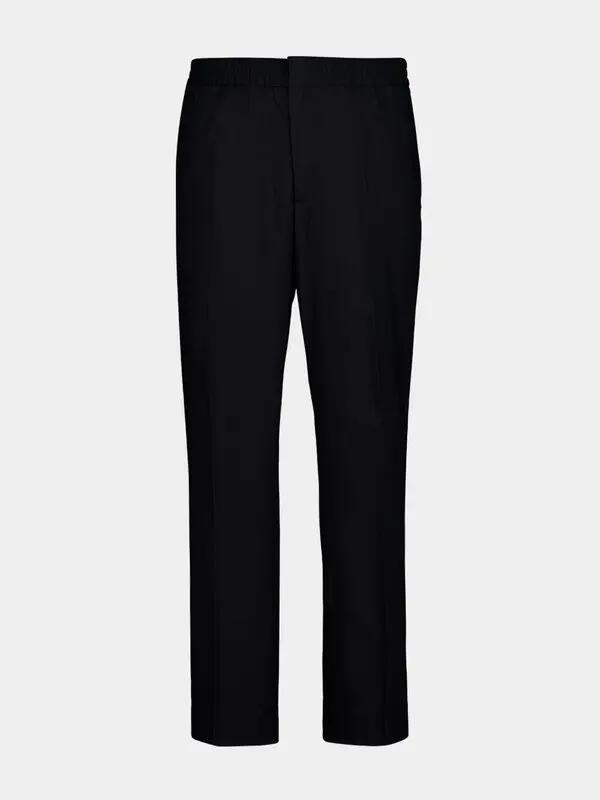 AMI Paris Wool Gabardine Elasticated Waist Trousers