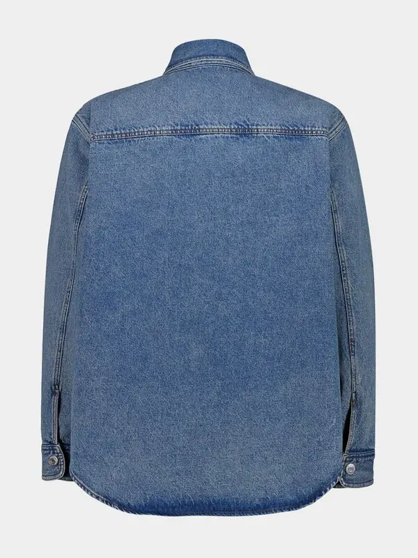 AMI Paris Cotton Knitted De Coeur Overshirt