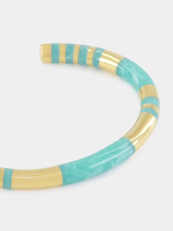 AURÉLIE BIDERMANN Positano Amazonite Rush Bangle - Blue