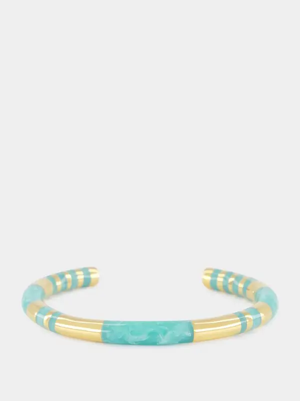 AURÉLIE BIDERMANN Positano Amazonite Rush Bangle - Blue