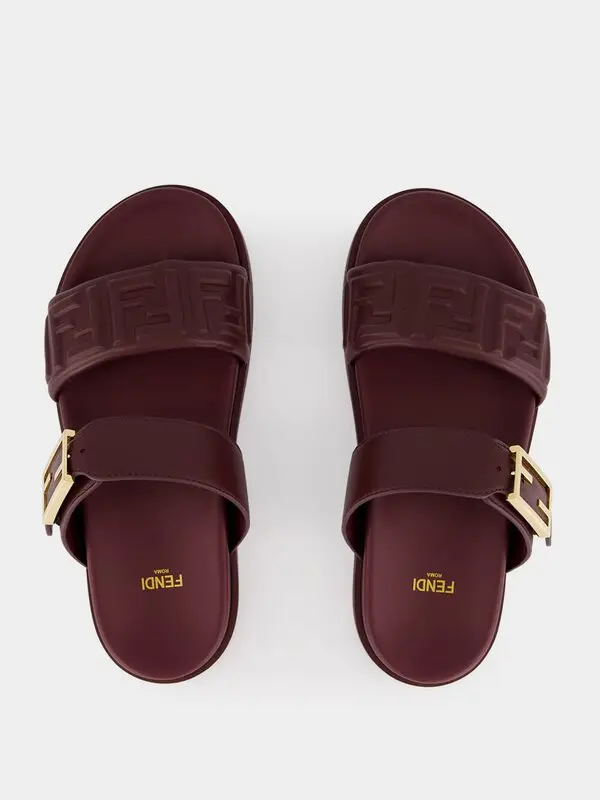 Fendi Nappa Leather Slides