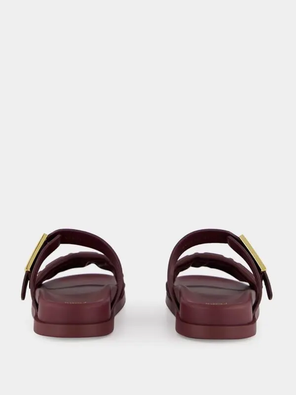 Fendi Nappa Leather Slides