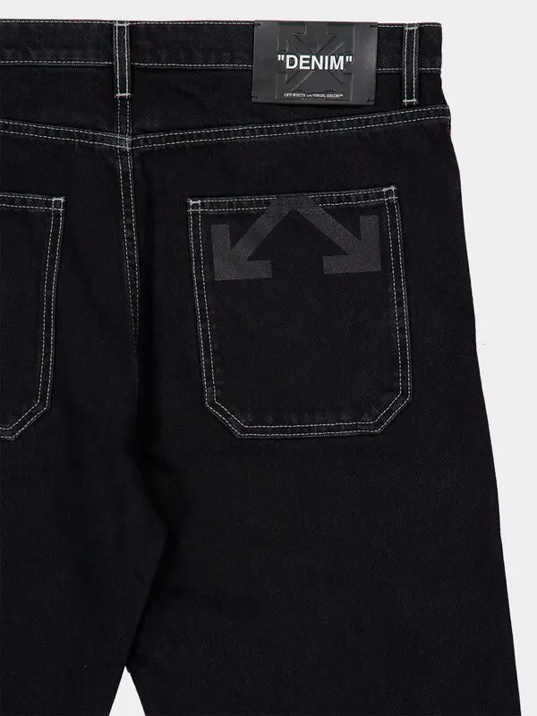 Off-White Stone Raw Relaxed Fit Jeans