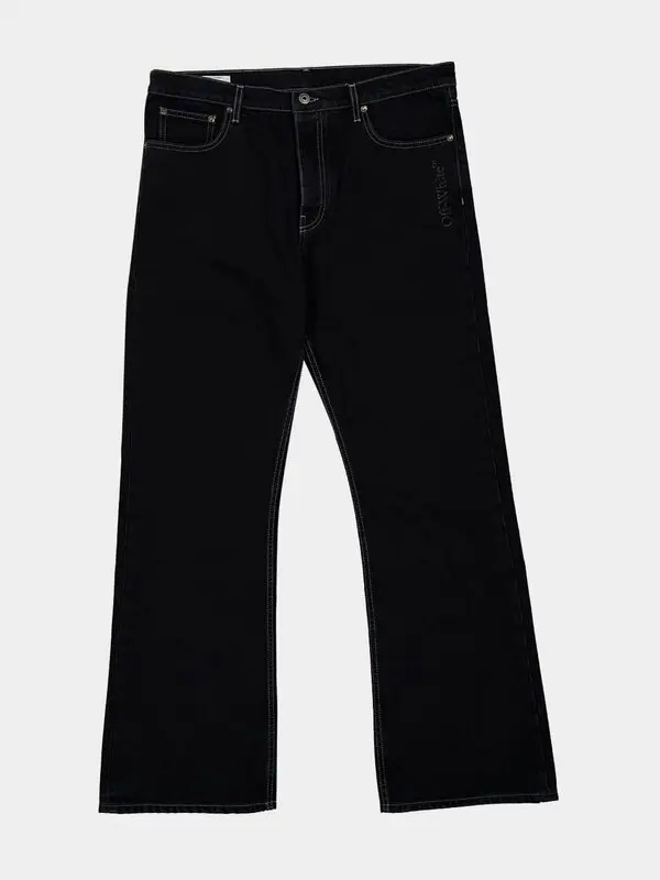 Off-White Stone Raw Relaxed Fit Jeans