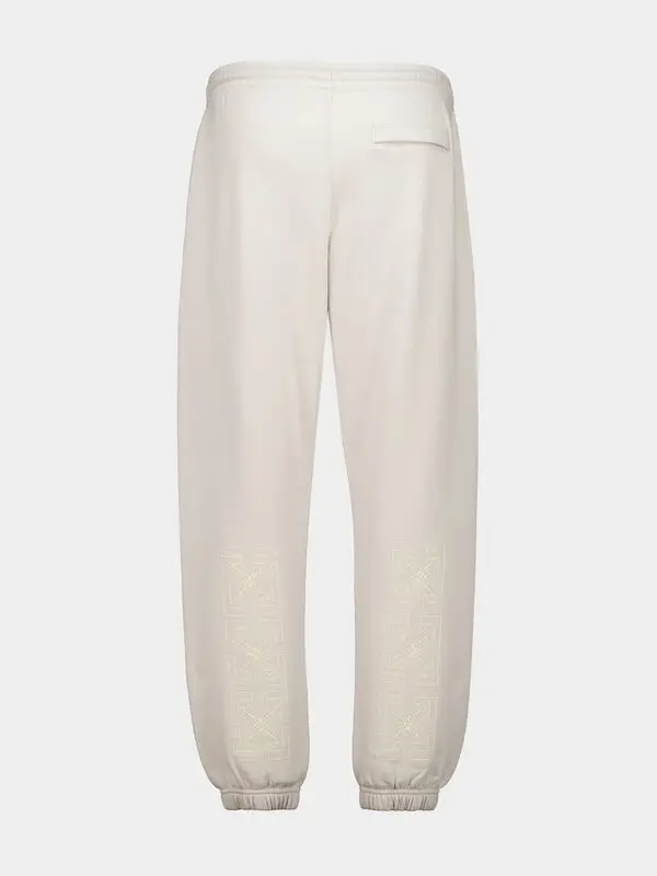 Off-White Pumice Stone Cuffed Sweatpants - Beige