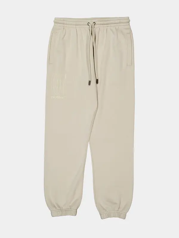 Off-White Pumice Stone Cuffed Sweatpants - Beige