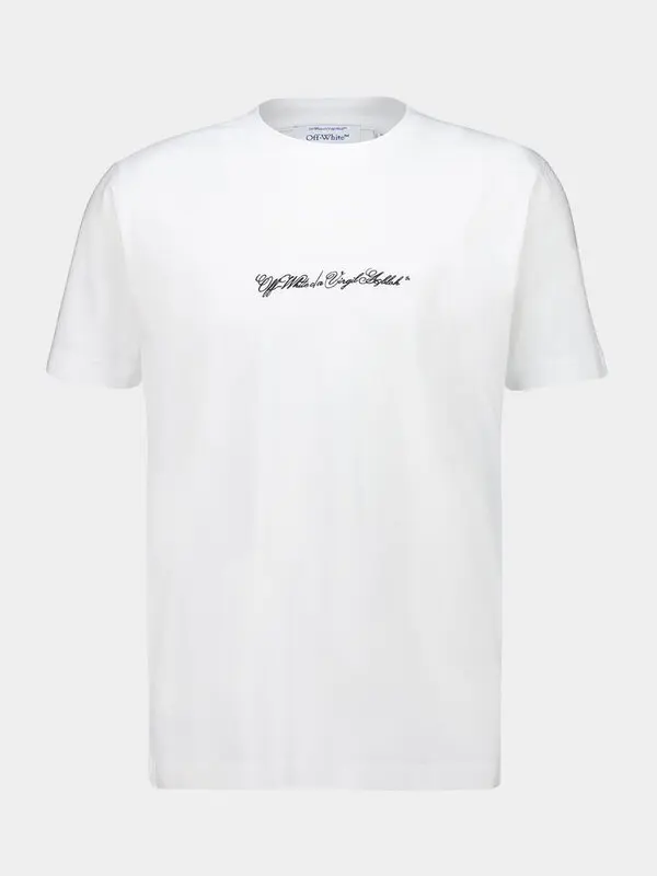 Off-White Slim Fit Script Arrow T-shirt - White