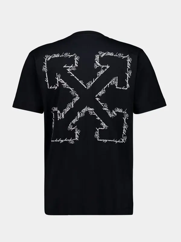 Off-White Slim Fit Script Arrow T-shirt - Black