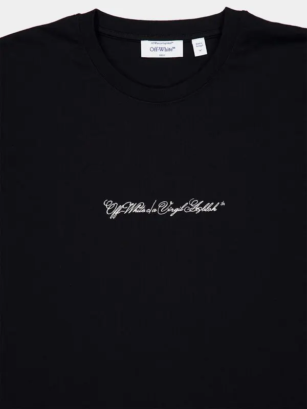 Off-White Slim Fit Script Arrow T-shirt - Black