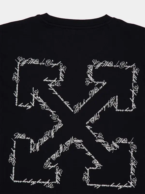 Off-White Slim Fit Script Arrow T-shirt - Black