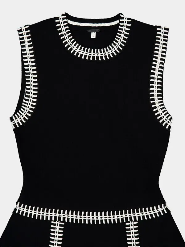 Johanna Ortiz Holiday Knit Midi Dress - Black