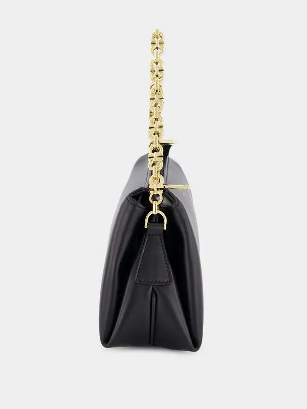 FERRAGAMO Gancini Chain Mini Bag - Black