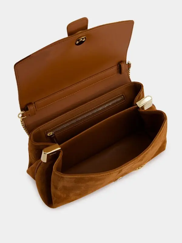 FERRAGAMO Leather Shoulder Bag - Orange