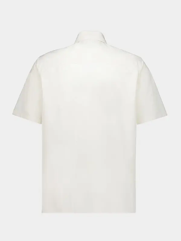FERRAGAMO Cotton Short-sleeved Shirt - White
