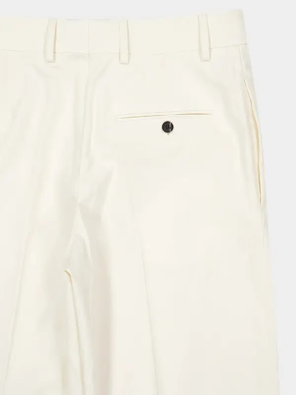 FERRAGAMO Tailored Cotton-silk Trousers