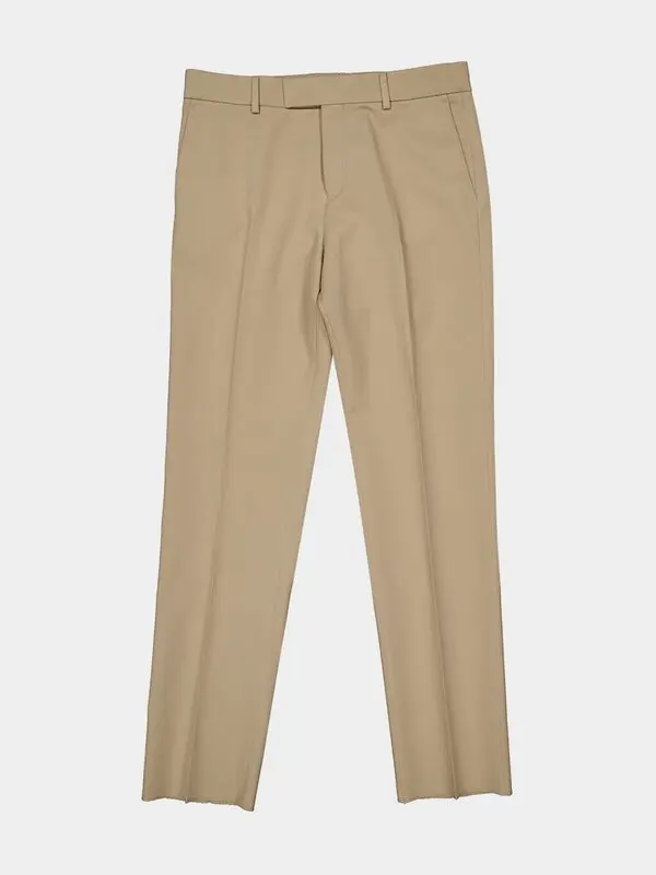 FERRAGAMO Safari Cotton-cashmere Chinos