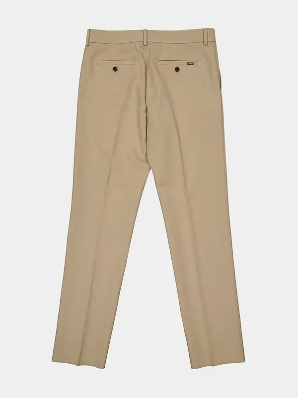 FERRAGAMO Safari Cotton-cashmere Chinos