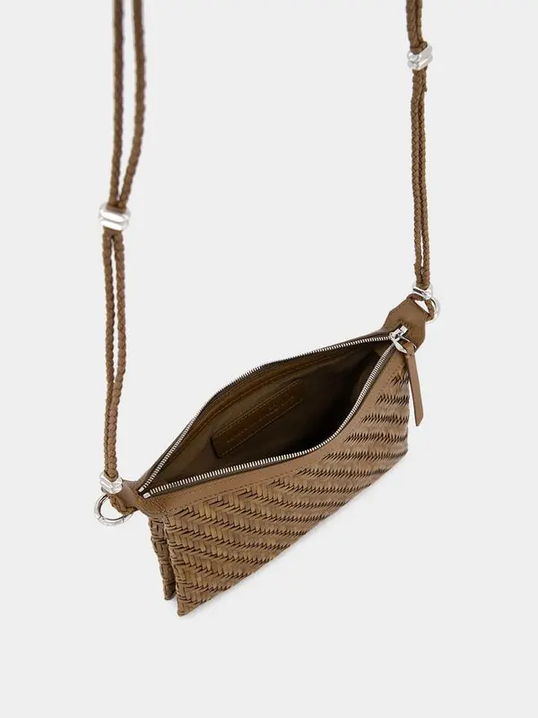 Benedetta Bruzziches Coriandolo Pondy Leather Crossbody Bag - Brown