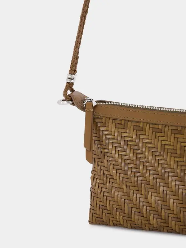 Benedetta Bruzziches Coriandolo Pondy Leather Crossbody Bag - Brown