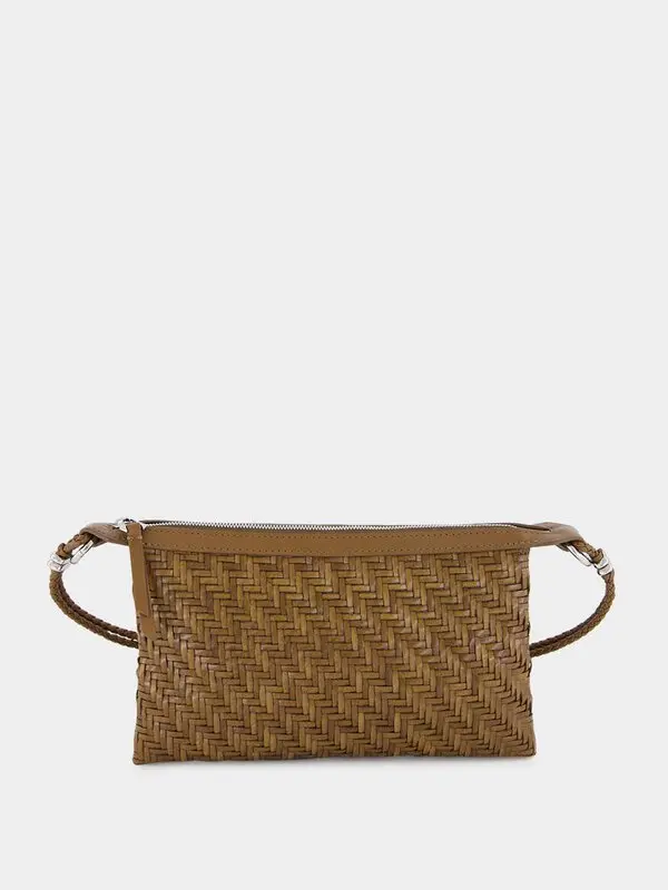 Benedetta Bruzziches Coriandolo Pondy Leather Crossbody Bag - Brown
