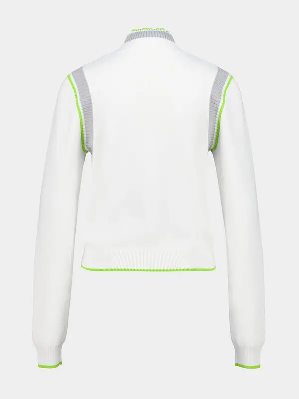 Casablanca Zip-up Jacket With Neon Trim