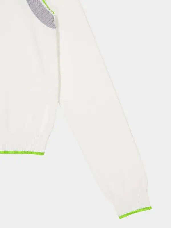 Casablanca Zip-up Jacket With Neon Trim