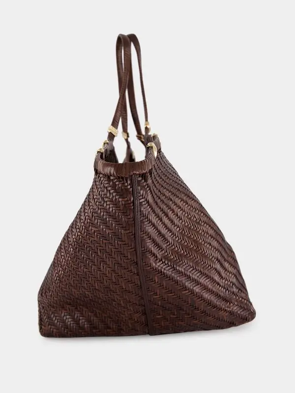 Benedetta Bruzziches Usha La Grandissima Hand-woven Buffalo Leather Bag