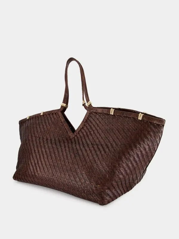 Benedetta Bruzziches Usha La Grandissima Hand-woven Buffalo Leather Bag
