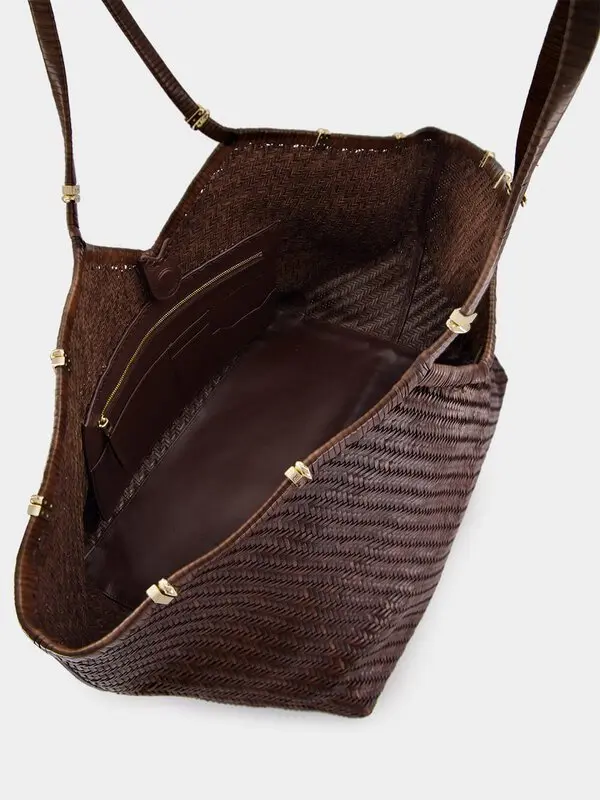 Benedetta Bruzziches Usha La Grandissima Hand-woven Buffalo Leather Bag