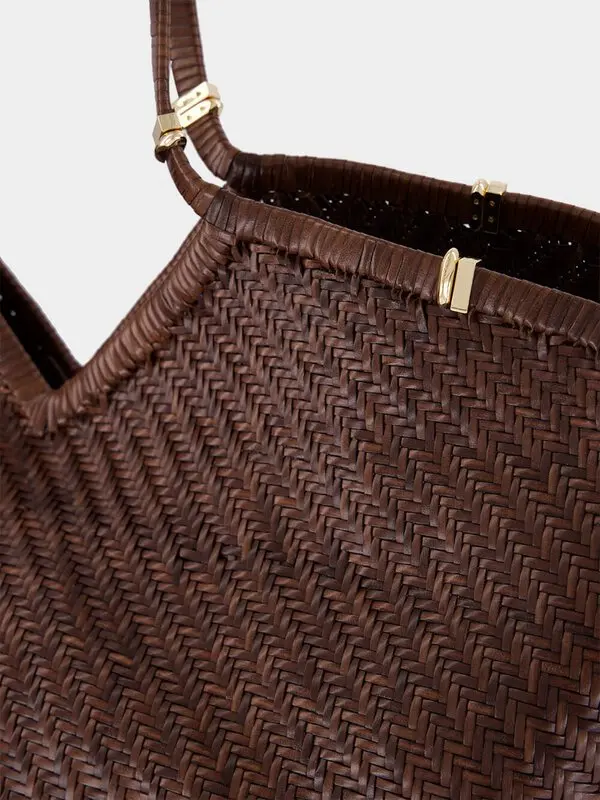 Benedetta Bruzziches Usha La Grandissima Hand-woven Buffalo Leather Bag