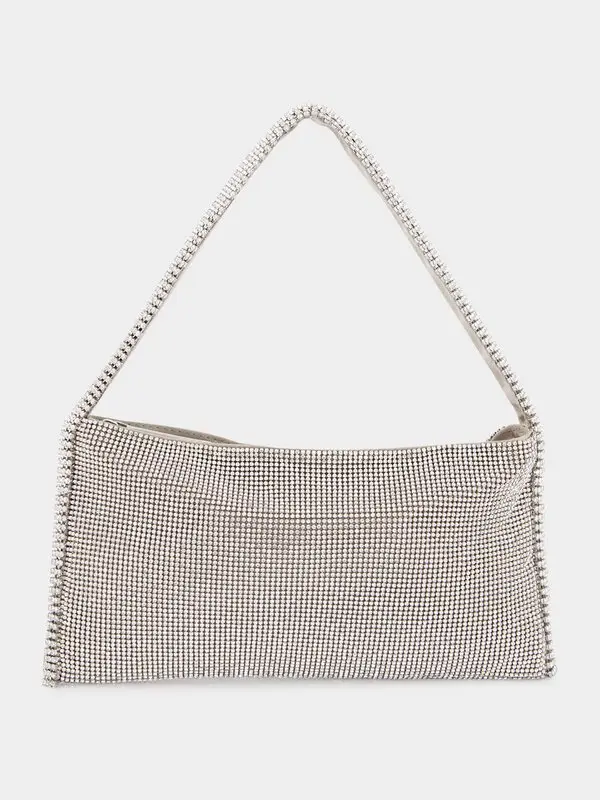 Benedetta Bruzziches Your Best Friend La Grande Shoulder Bag - Silver