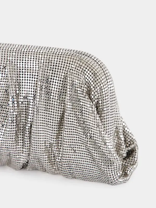 Benedetta Bruzziches Mercury Venus La Grande Clutch - Silver