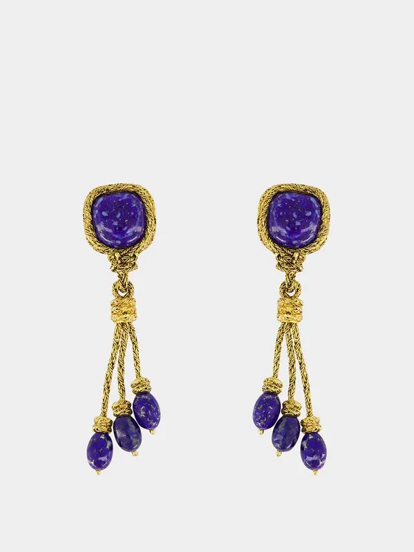 AURÉLIE BIDERMANN Lapis Lazuli Miki Earrings - Blue