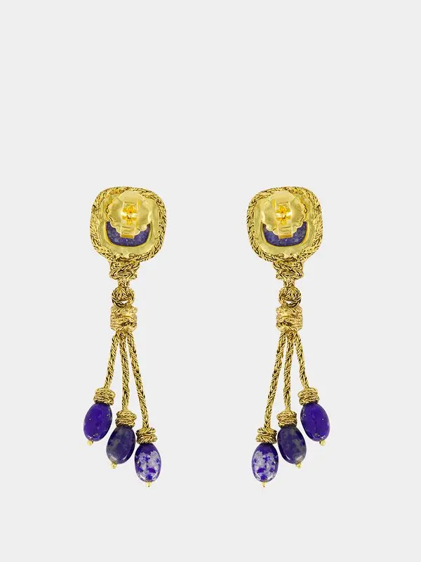 AURÉLIE BIDERMANN Lapis Lazuli Miki Earrings - Blue