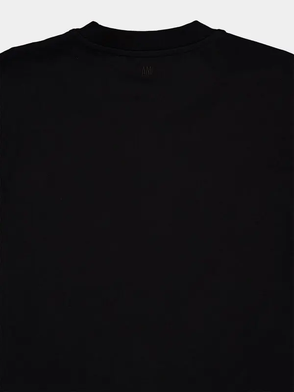 AMI Paris De Coeur Cotton T-shirt - Black