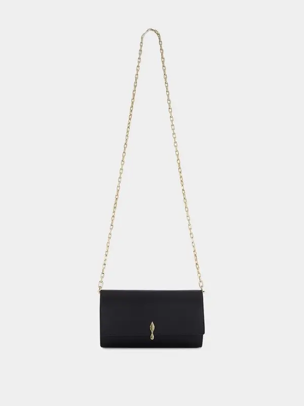 CHRISTIAN LOUBOUTIN Bettina Wallet On Chain - Black