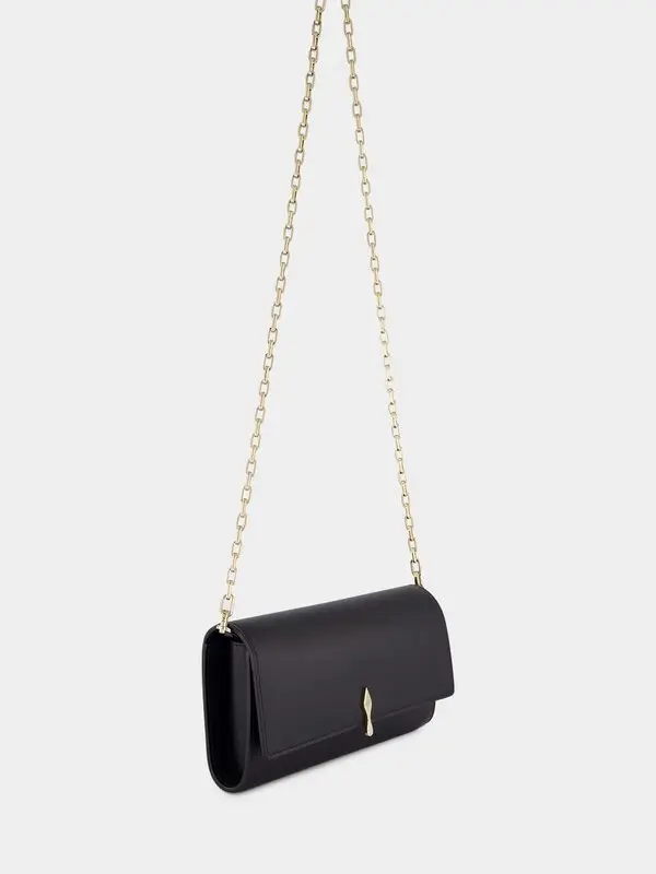 CHRISTIAN LOUBOUTIN Bettina Wallet On Chain - Black