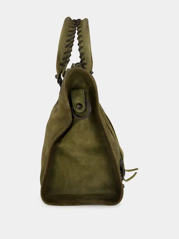Balenciaga Le City Bag Medium In Suede Calfskin