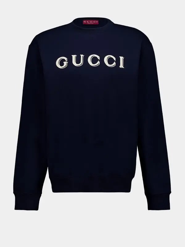 Gucci Cotton Crewneck Sweatshirt With Embroidery