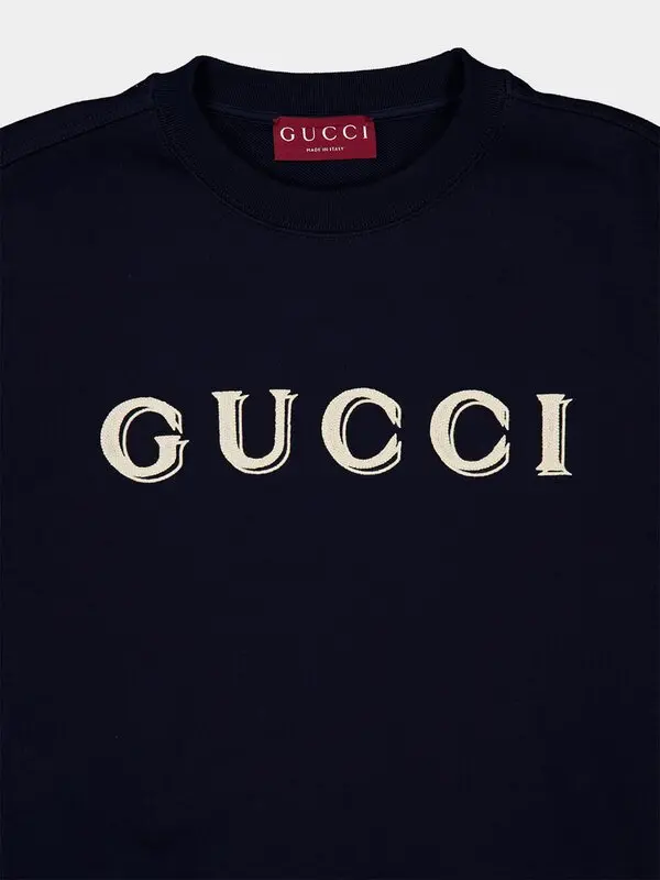 Gucci Cotton Crewneck Sweatshirt With Embroidery
