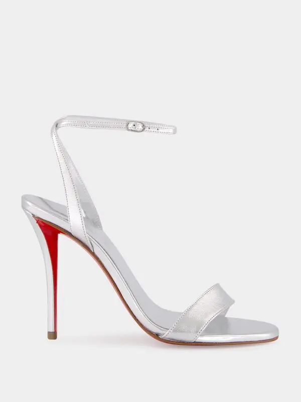 CHRISTIAN LOUBOUTIN Miss Z 100 Strappy Sandals - Silver